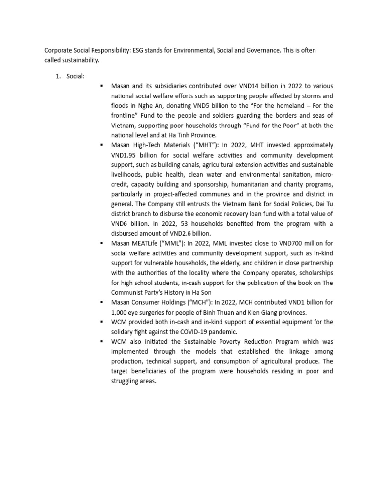 Corporate Social Responsibility Pdf Energy Conservation