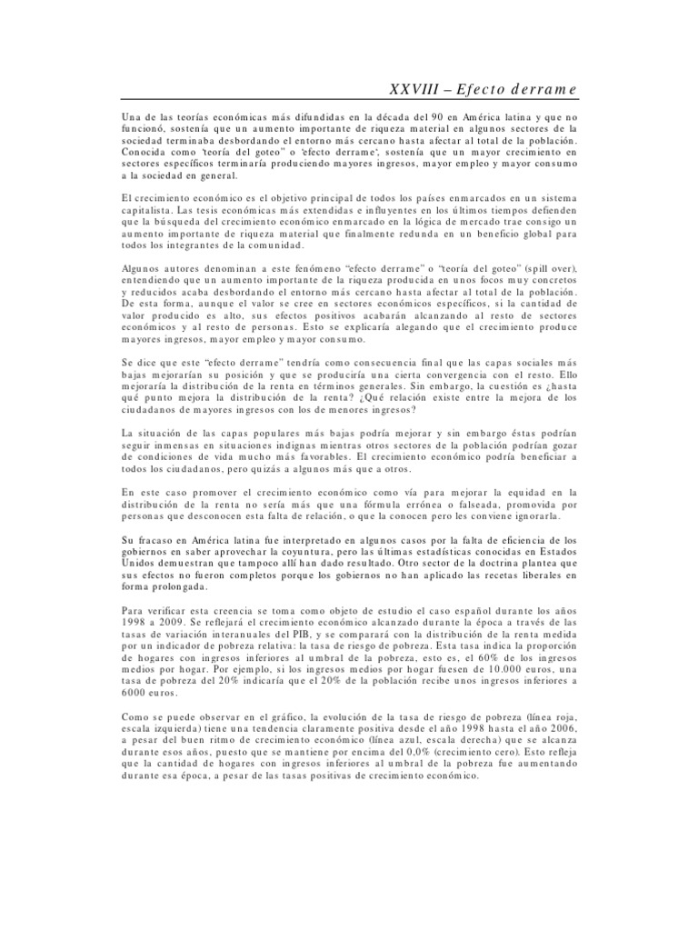 Macro II 28 La Teor A Del Derrame | PDF | Pobreza | Pobreza e indigencia