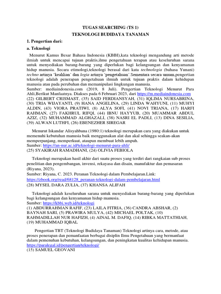 TS 1 TBT Agt A | PDF