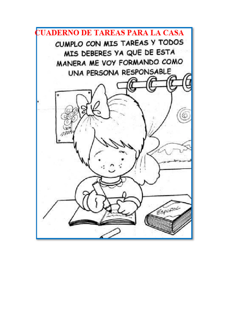 CUADERNO DE TAREAS PARA LA CASA | PDF