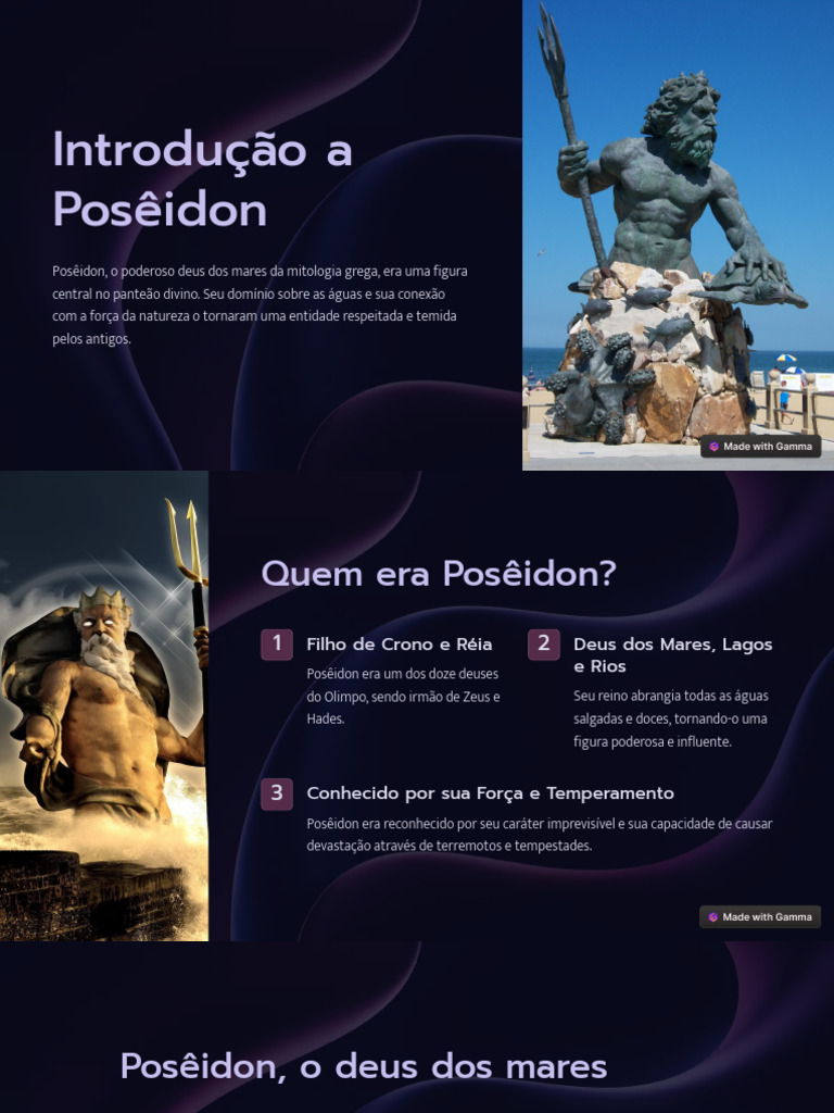 Introducao A Poseidon | Download grátis PDF | Mar | Mitologia grega