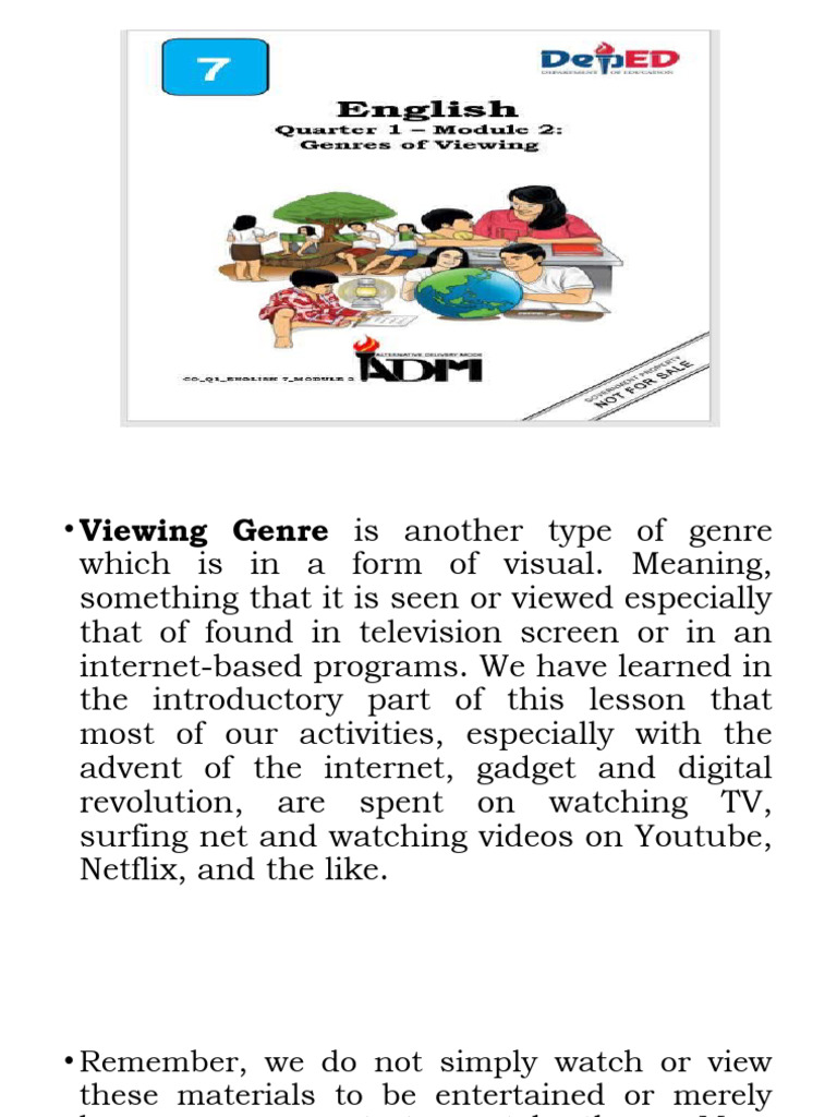 Understanding Viewing Genres | PDF | Animation | Entertainment