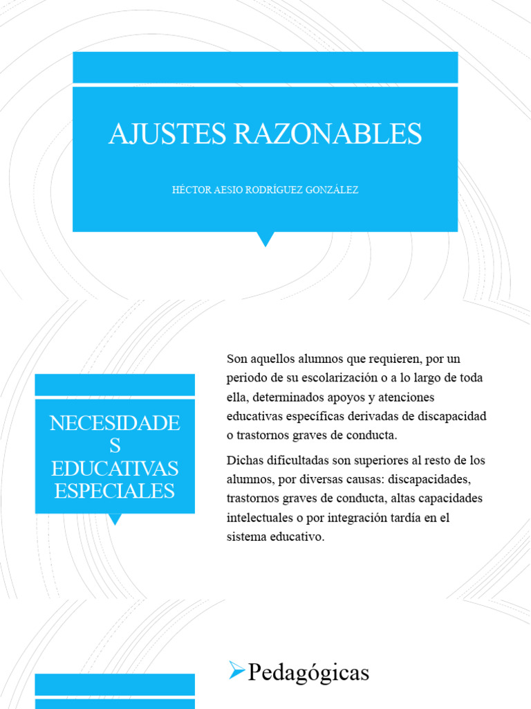 Ajustes Razonables | PDF | Aprendizaje | Invalidez