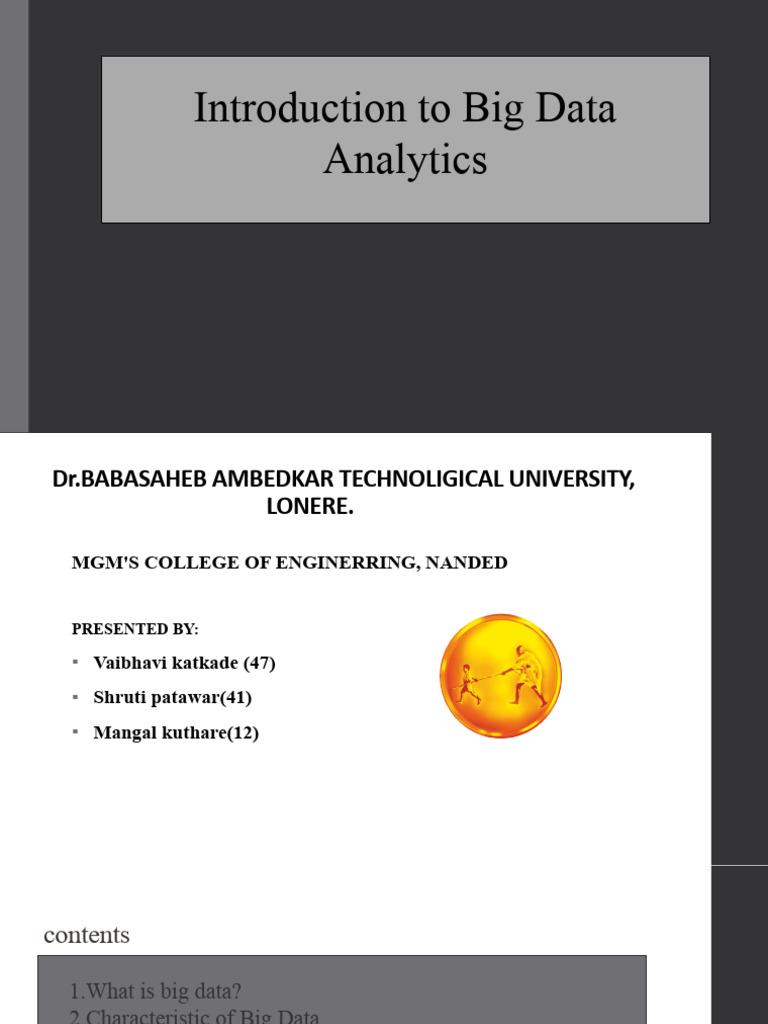 BIG DATA PPT | PDF | Big Data | Analytics