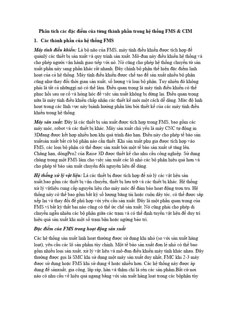 BTCN - Blended2 - 2111236 - Lê Văn Hoàng - Phantich - FMS - CIM | PDF