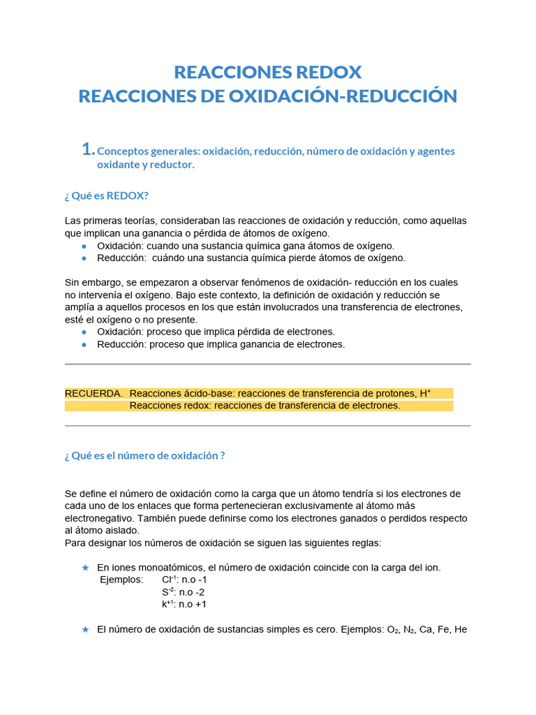 OXIDACIÓN-REDUCCIÓN | PDF | Redox | Electrodo