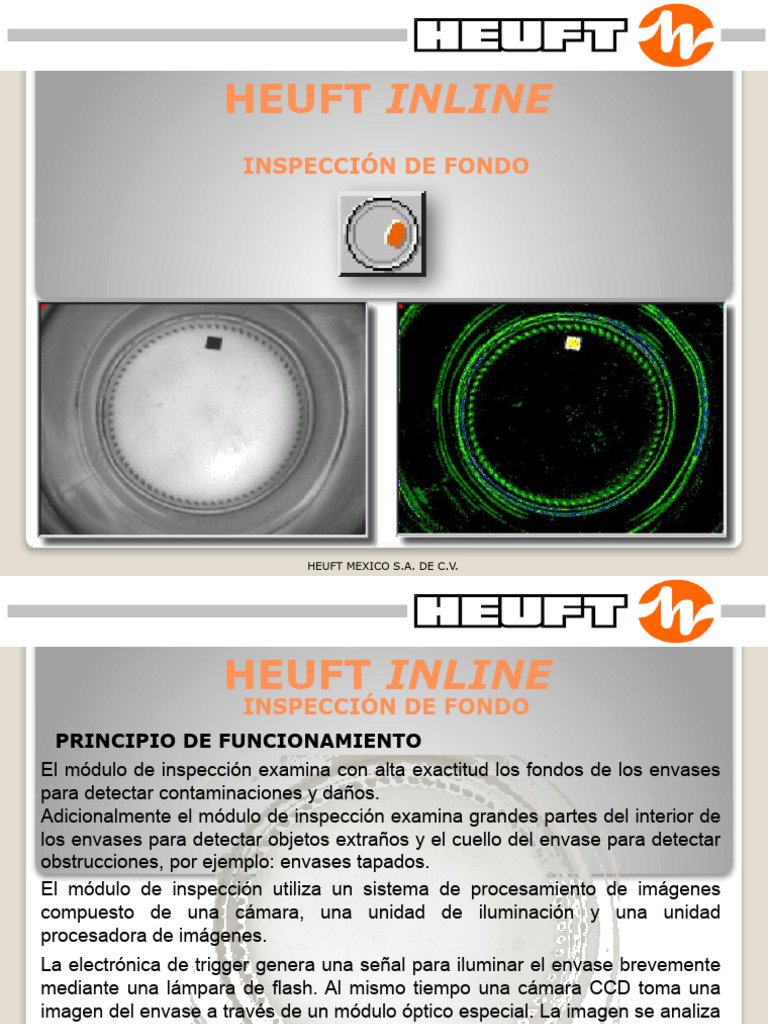 09 - Heuft Inline - Inspección de Fondo 1 | PDF | Píxel | México