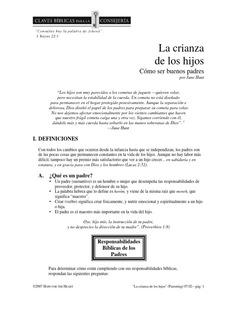 La Crianza de Los Hijos | PDF | Jacob | Amor