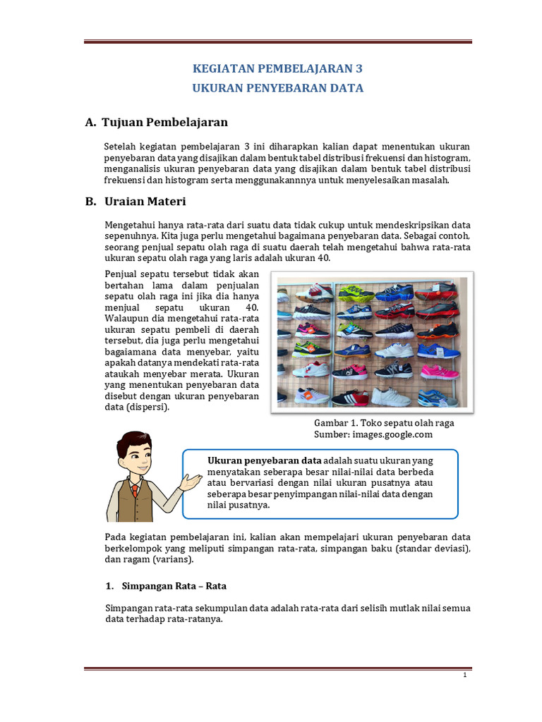 Simpangan Rata-Rata dan Baku Data | PDF