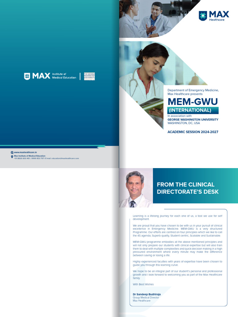 MEM-GWU Emergency Medicine Program Overview | PDF | Thesis | Clinical ...