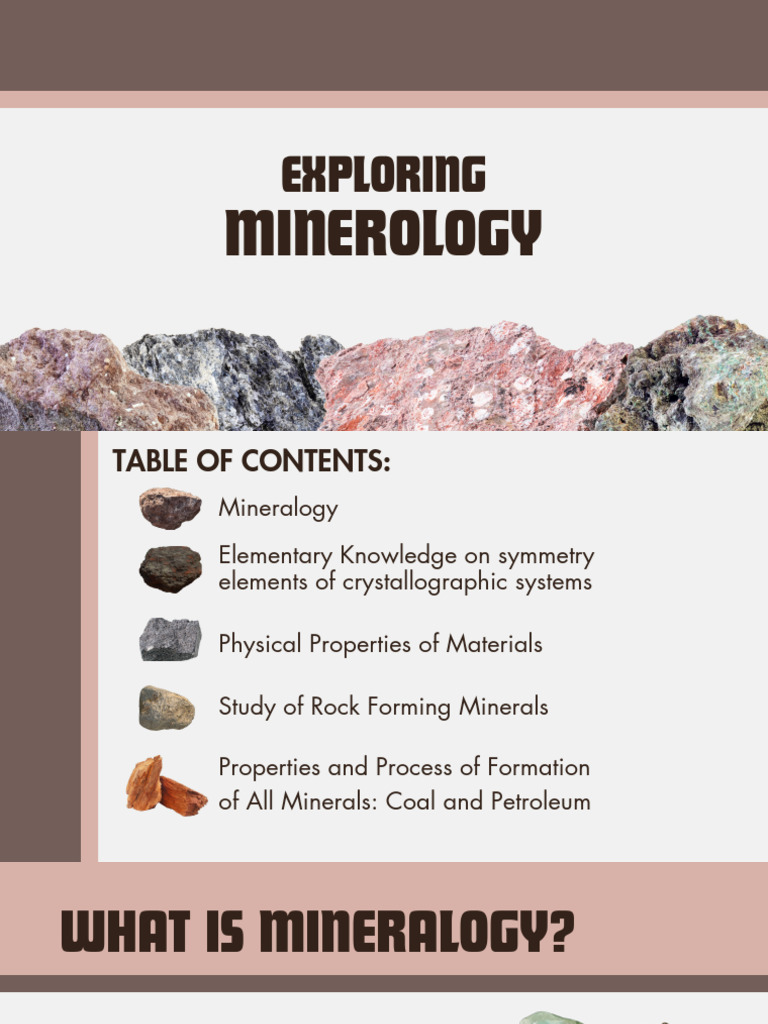 Geology - Group 2 Mineralogy | PDF | Petroleum | Rock (Geology)