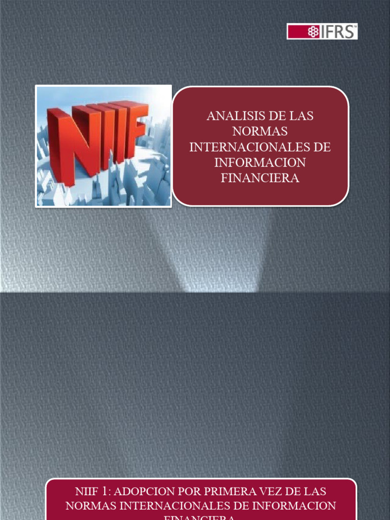 Niif 1 | Descargar gratis PDF | normas internacionales de INFORMACION ...