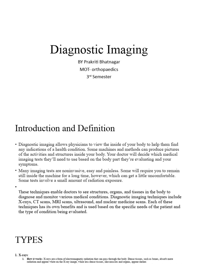 Diagnostic Imaging | PDF | Medical Imaging | Ct Scan