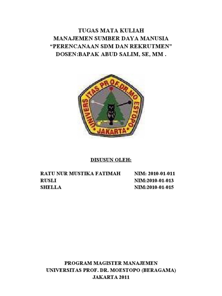 Manajemen SDM Presentasi Edit | PDF