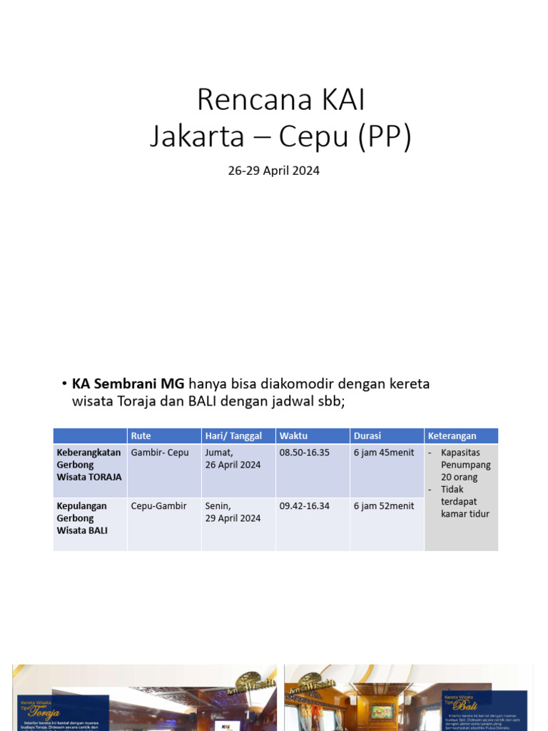 Jakarta Cepu 26-29 April 2024 - 220424 | PDF