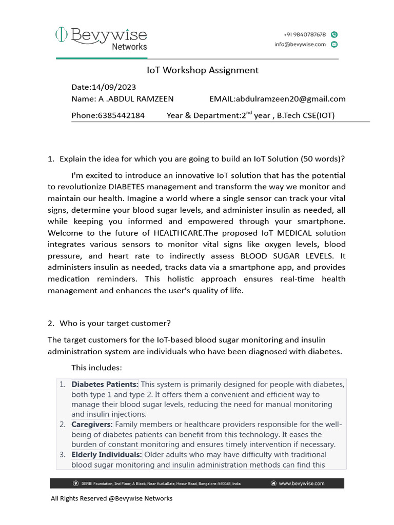 Bevywise-Iot-Workshop-Assignment Medical Iot Solutiion. | PDF | Internet Of Things | Monitoring ...