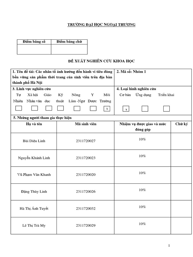 Đề xuất NCKH sửa cuối | PDF