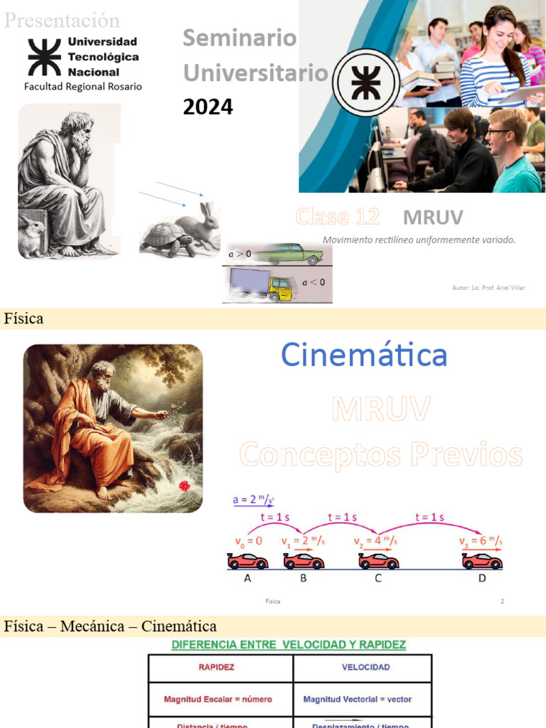 MRUV: Conceptos y Ejemplos Prácticos | PDF | Cinemática | Aceleración