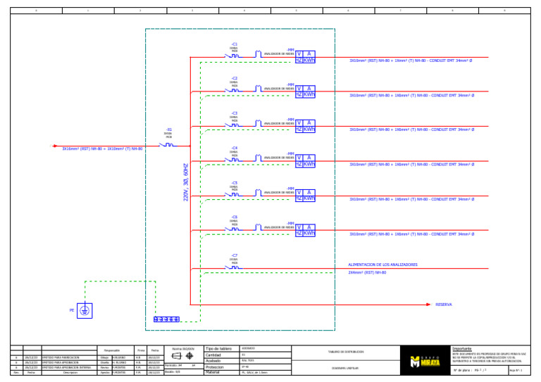 Diagrama Unifilar TD-2 | PDF
