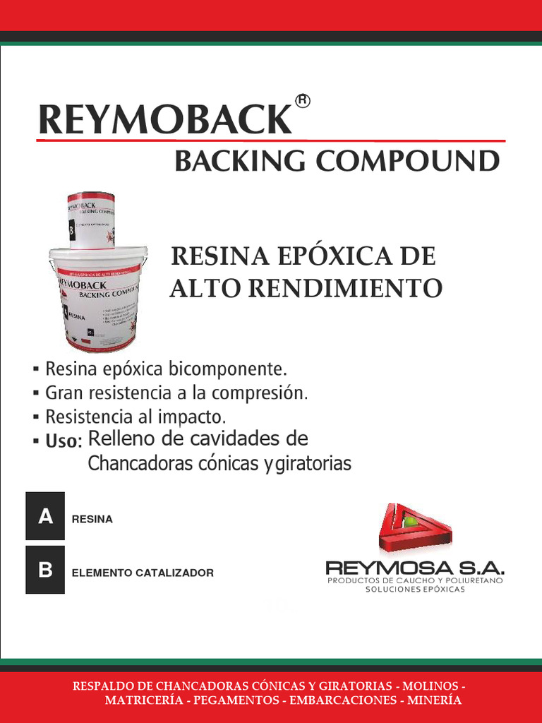 Reymoback Backing Compound - FT | PDF | Agua