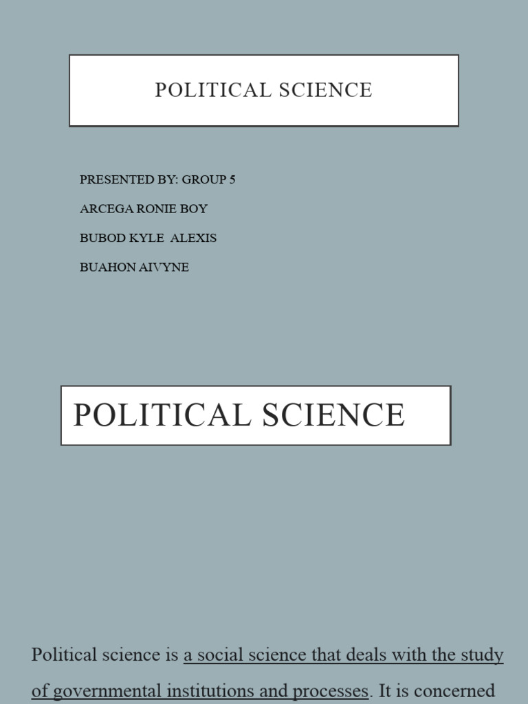Political Science | PDF | Government | United States Congress