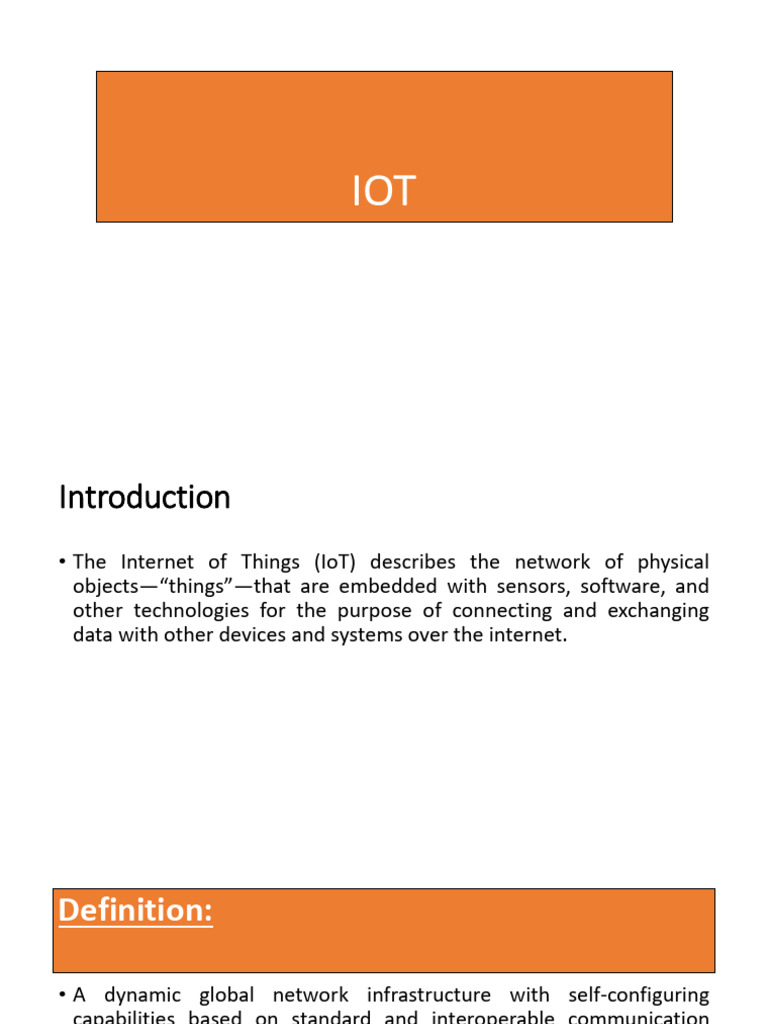 Module 1 IOT | Download Free PDF | Internet Of Things | Internet Protocols