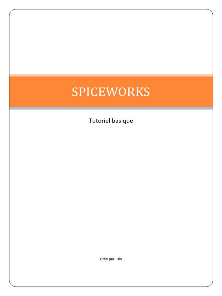 Tutoriel de connexion à Spiceworks | PDF | Active Directory | Bases de ...
