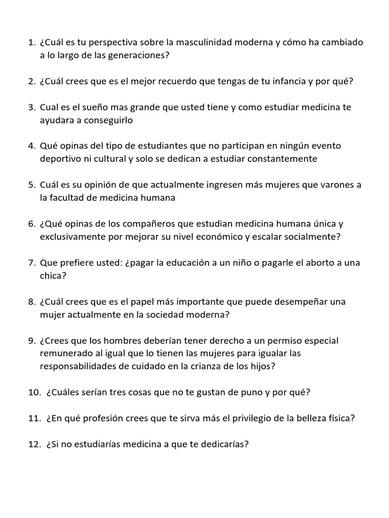 Preguntas | PDF
