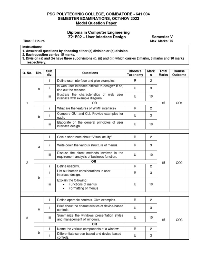 Model QP UID | PDF | Usability | Graphical User Interfaces