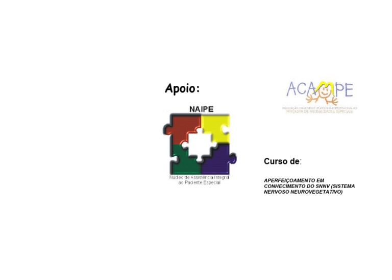 Folder Curso de Aperfeiçoamento em Conhecimento Do SNNV (Sistema ...