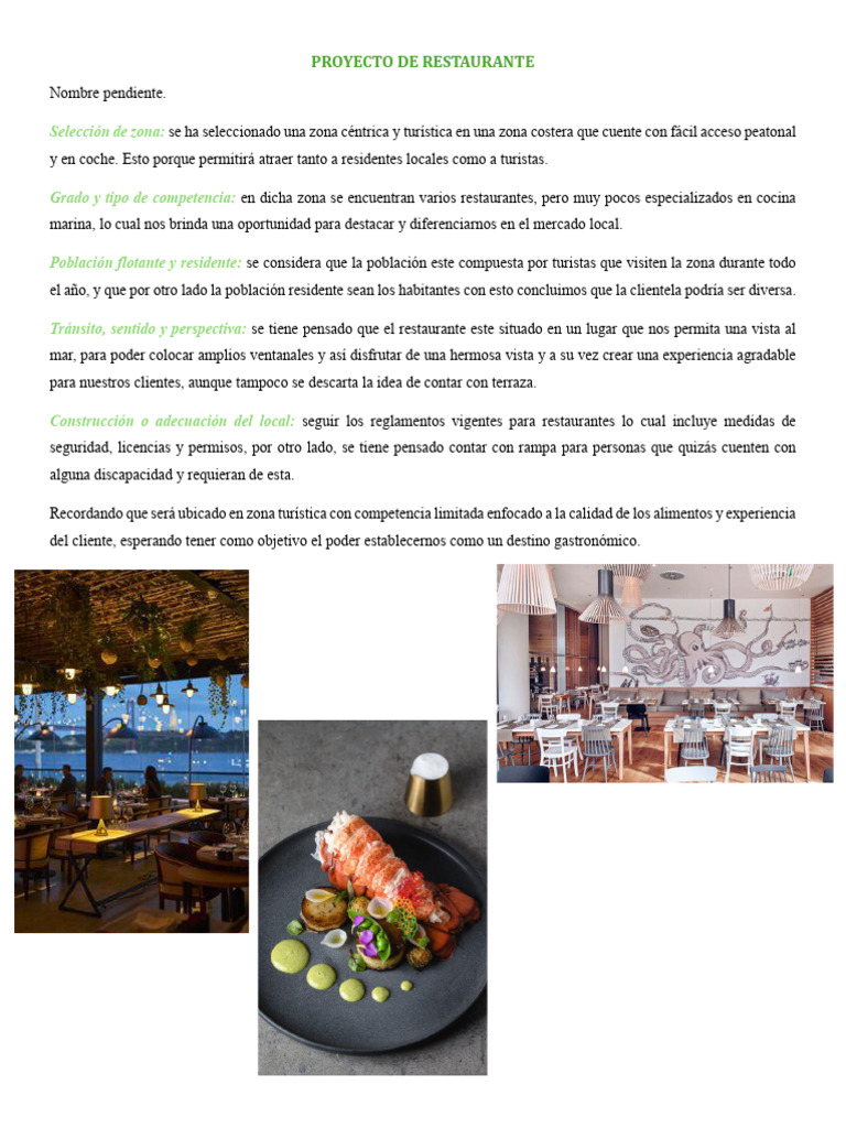 Proyecto de Restaurante Fernanda | PDF