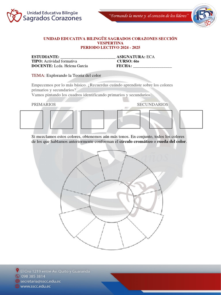 Actividad 6to ECA | PDF | Color | Matiz