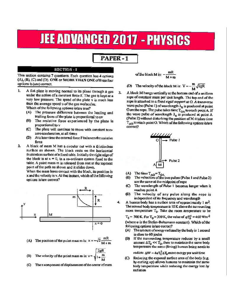 Jee Physics Part - 1 | PDF