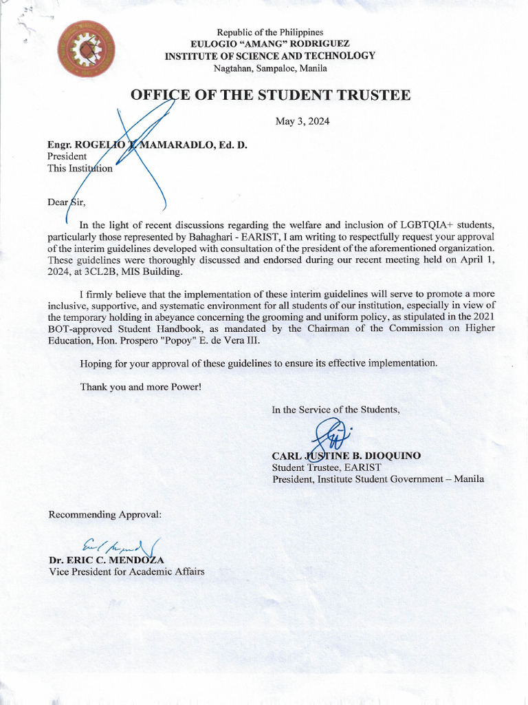 Interim Guidelines On Grooming and Uniform | PDF