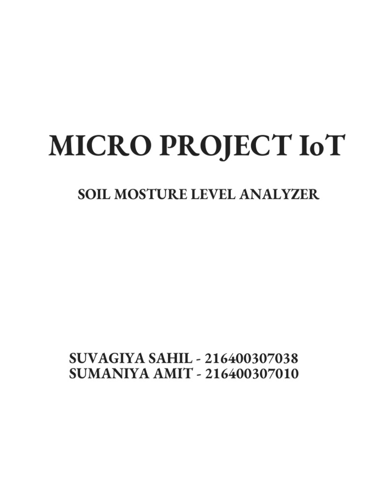 Iot Mini Project Main | PDF | Arduino | Computer Engineering