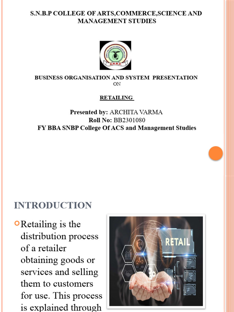 Overview of Retailing Concepts and Types | PDF | Retail | Product ...