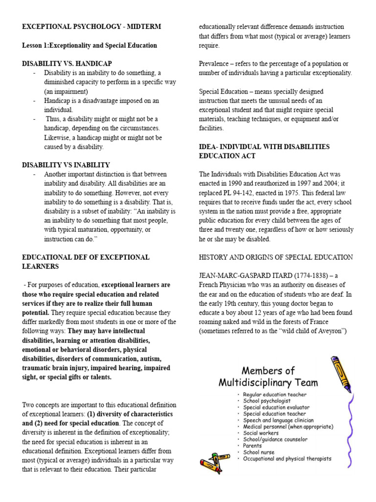 Special Education Essentials | PDF | Intellectual Disability | Special Education