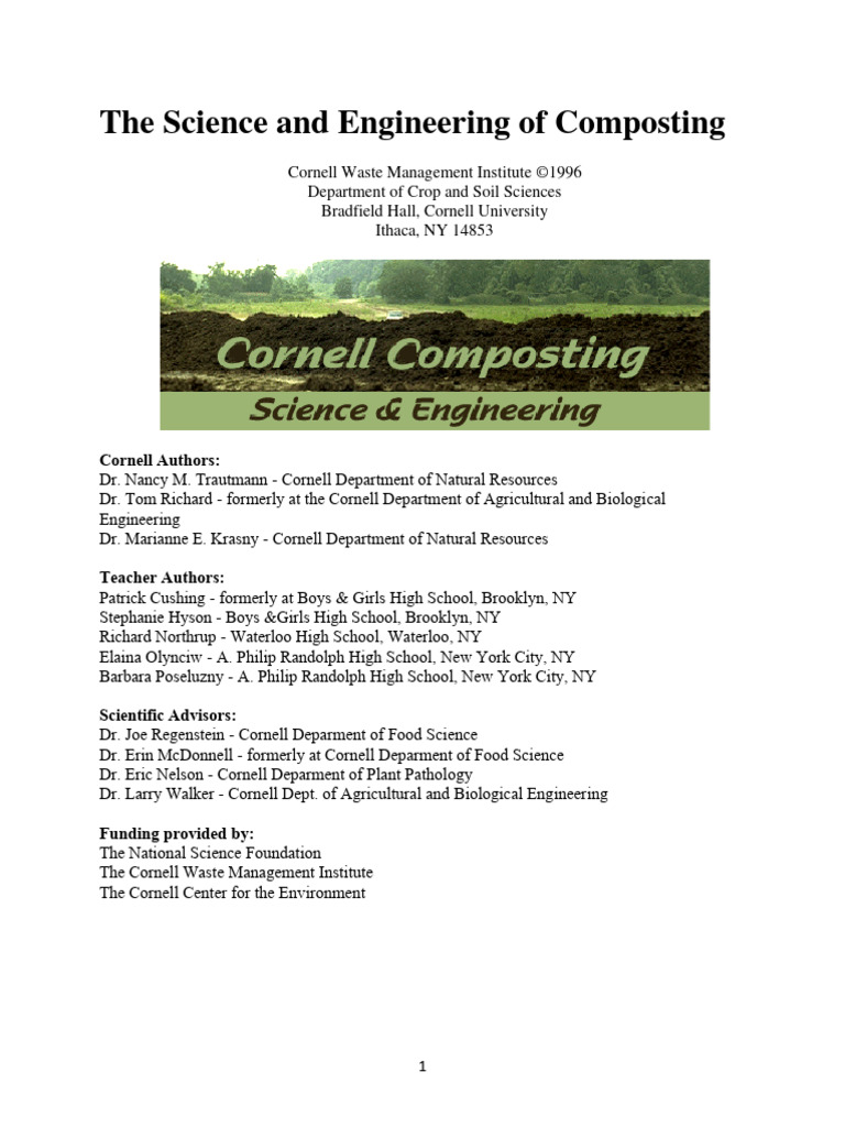 Composting Science and Techniques | PDF | Compost | Decomposition