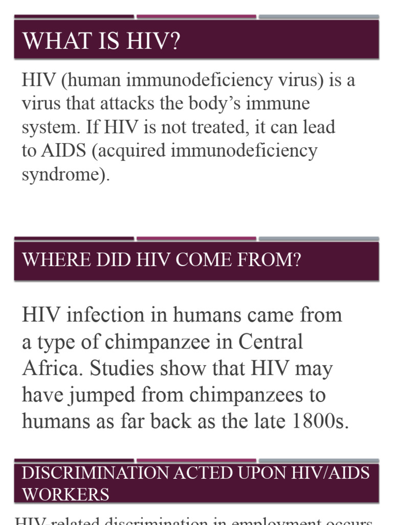 HIV Presentation. | PDF
