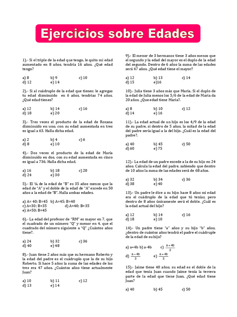 Edades | PDF