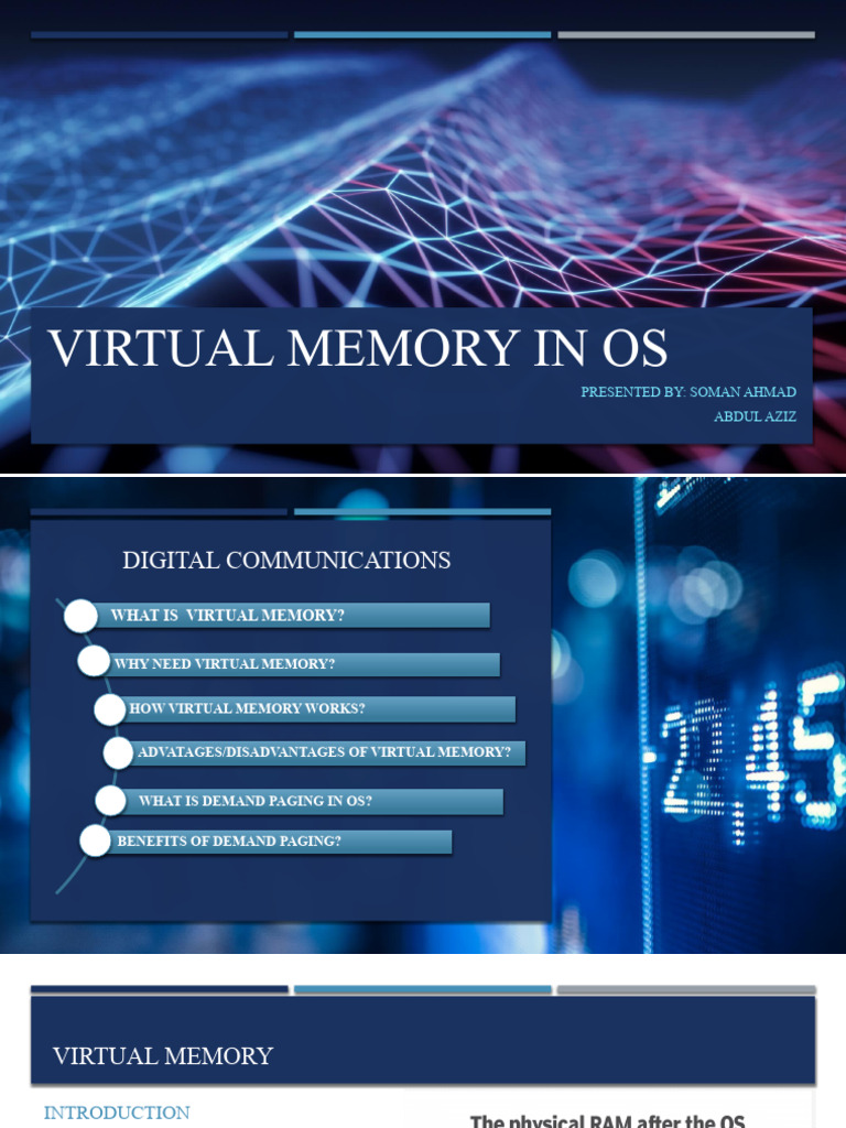 Virtual Memory In Operating System Pdf Computer Data Storage Random Access Memory