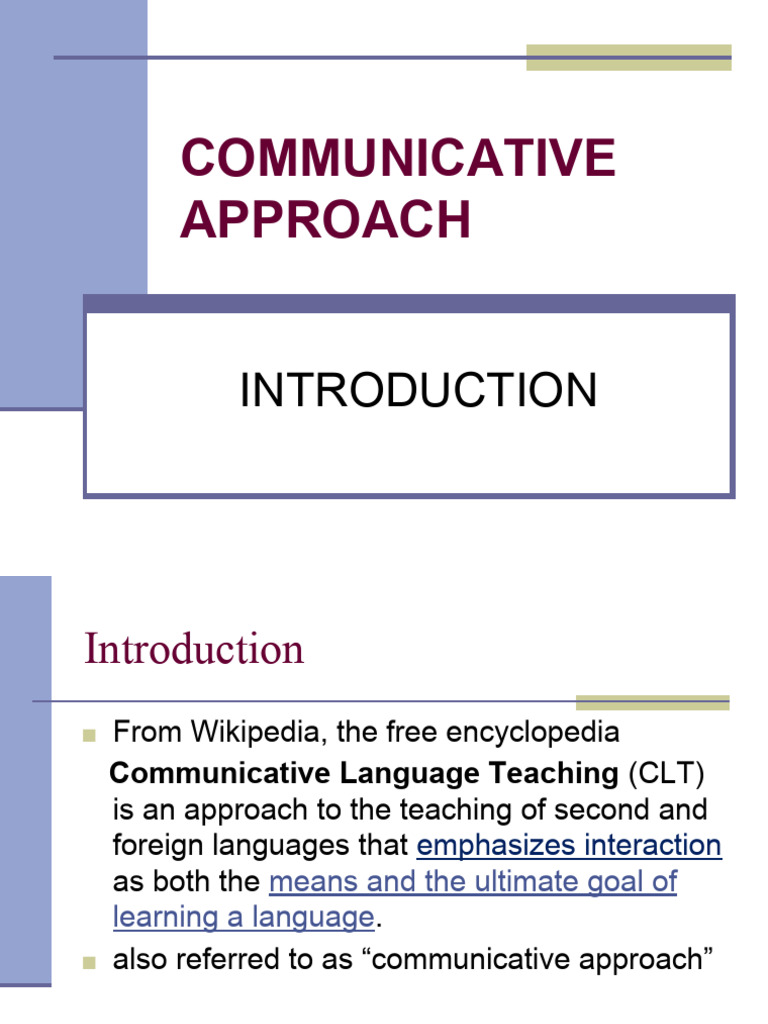 Communicative Approach | PDF | Cognitive Science | Human Communication