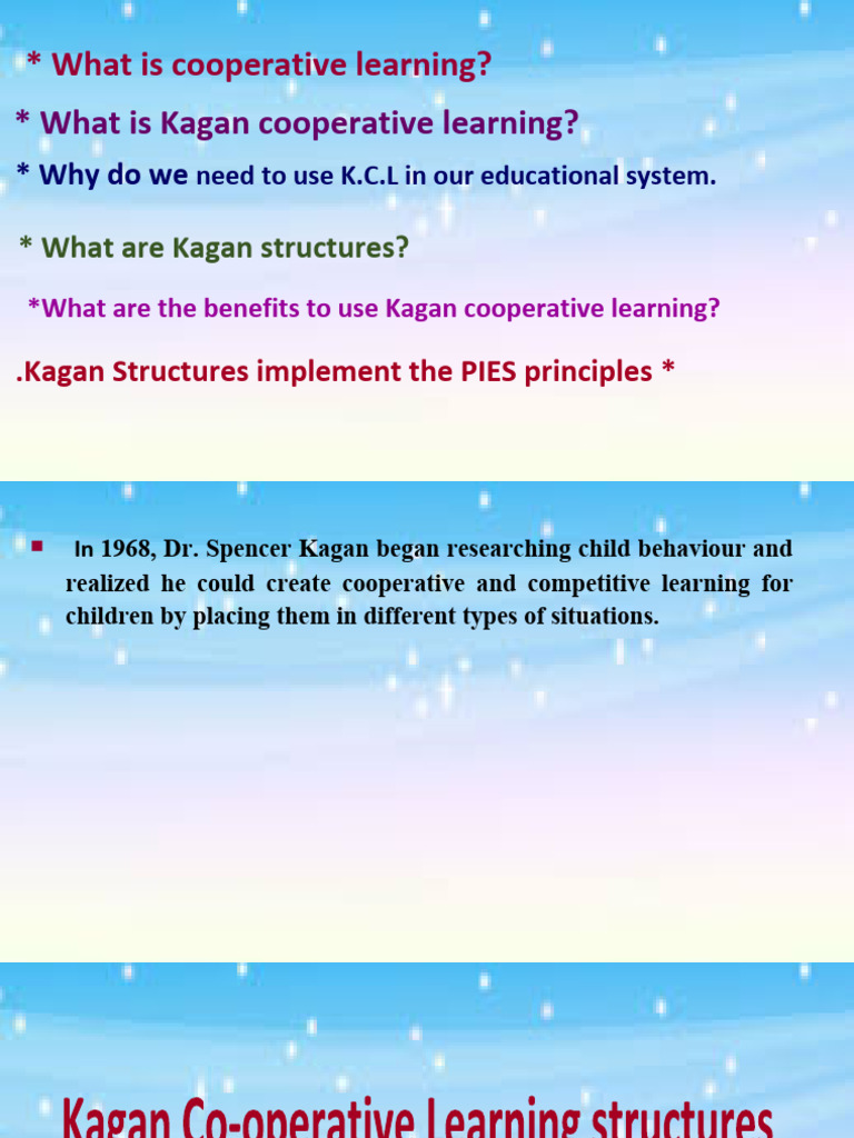 Kagan Cooperative Learning Strategies | PDF | Learning | Teachers