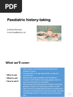 Paediatric History Taking Checklist | PDF | Caregiver | Pregnancy