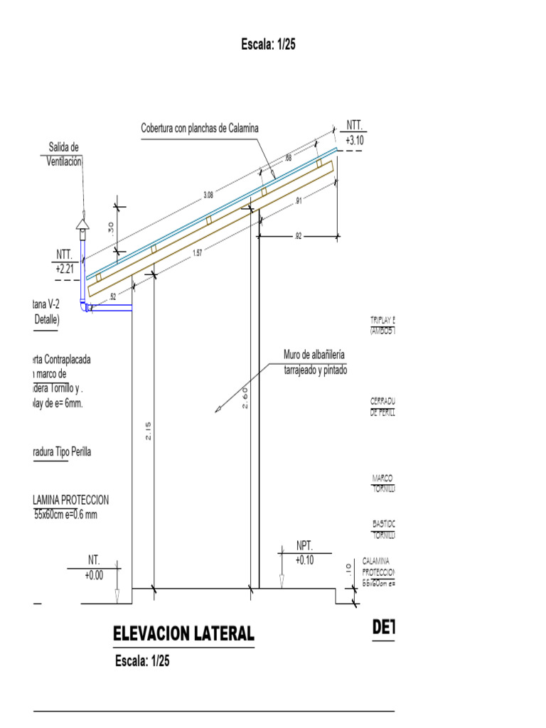 Detalles de Construcción y Elevación | PDF