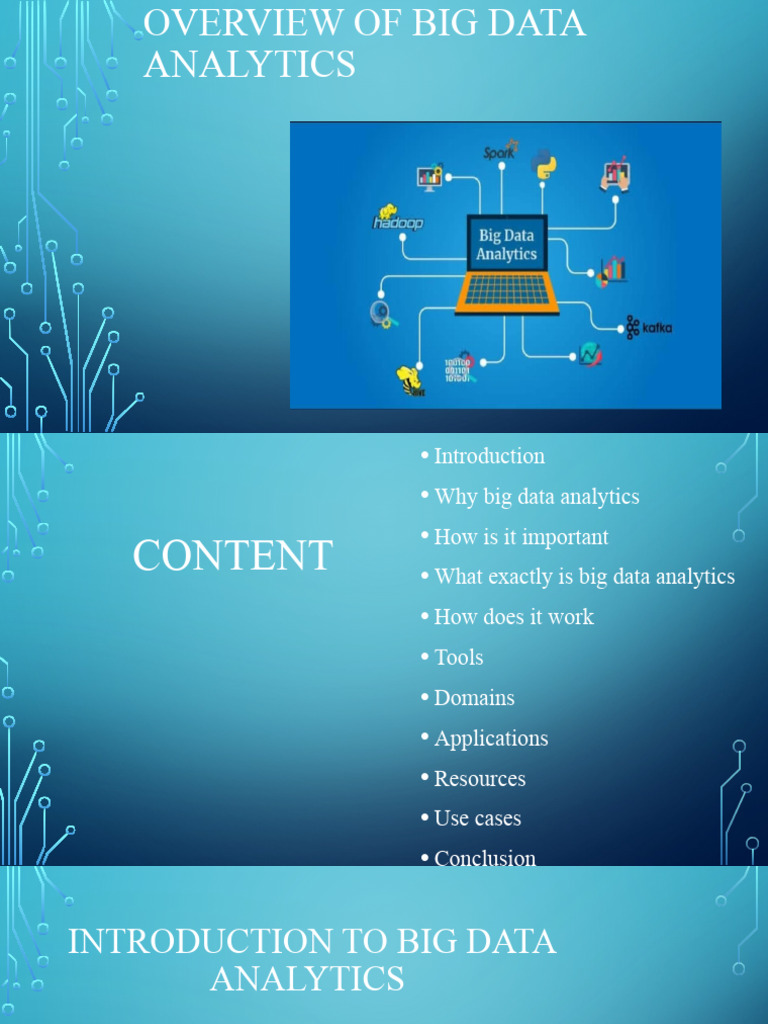 Overview of Big Data Analytics - DF-1 | PDF | Analytics | Big Data