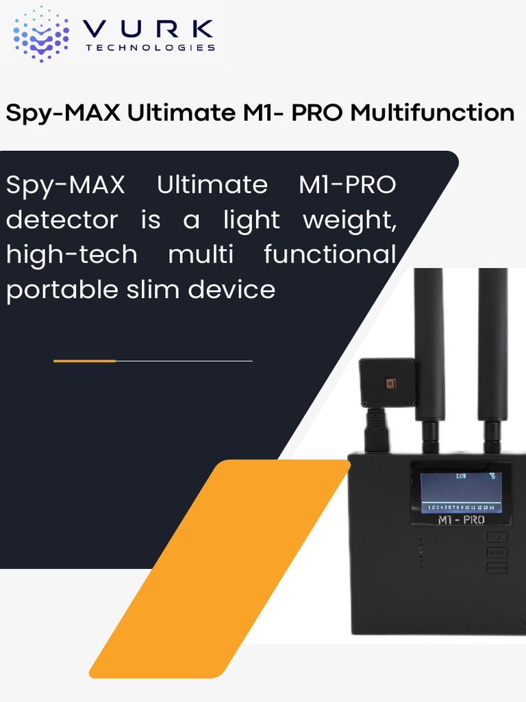 Spy-MAX M1-PRO Detector Overview | PDF | Microphone | Transmitter