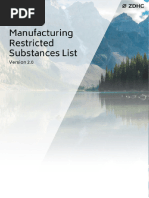 ZDHC MRSL V3.1-2024 | PDF | Materials