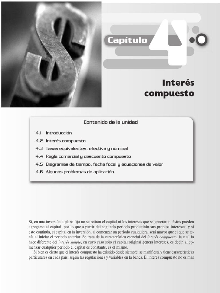 Interes Compuesto | PDF | Interés compuesto | Porcentaje