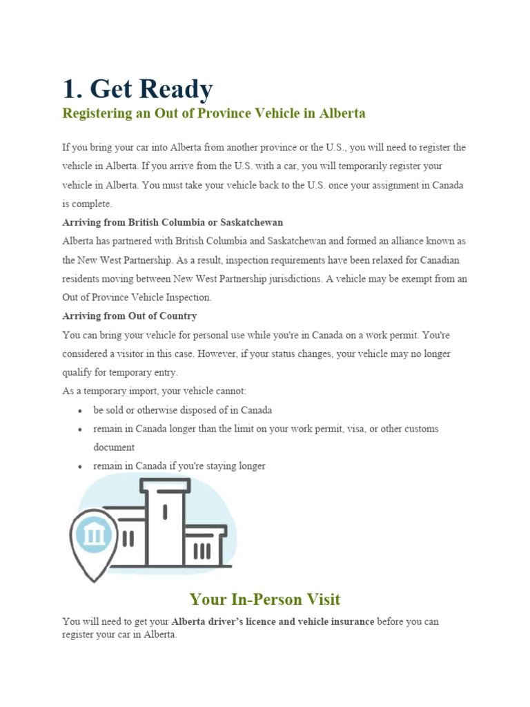 Registering Out-of-Province Vehicles in Alberta | PDF | Identity ...